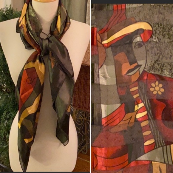 Picasso | Accessories | Vintage Picasso Scarf | Poshmark